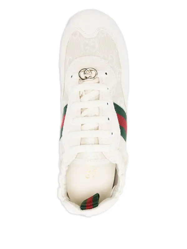 Gucci Striped Lace-up Sneakers - Multicolor