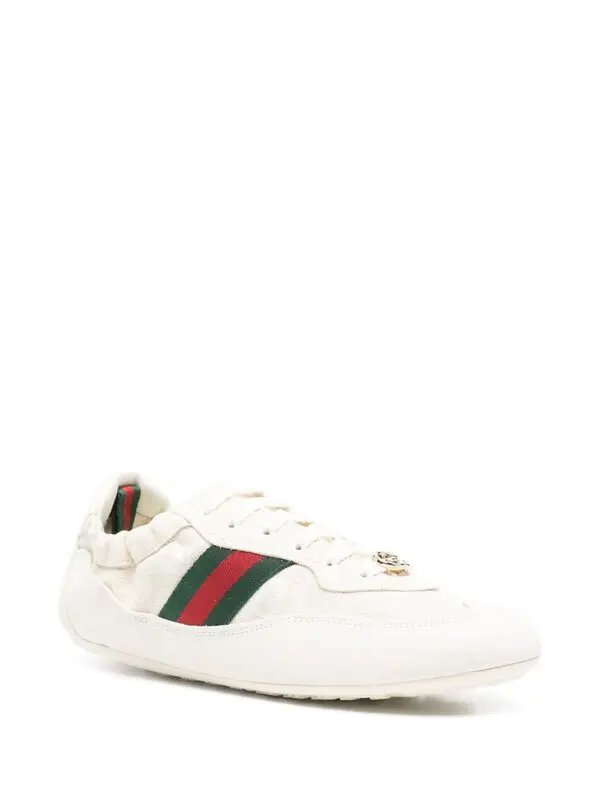 Gucci Striped Lace-up Sneakers - Multicolor