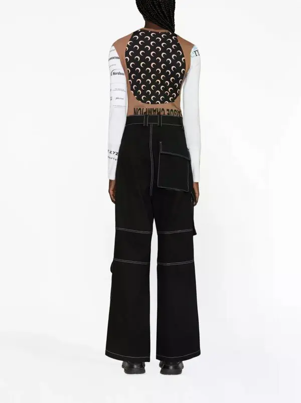 MARINE SERRE Regenerated Patchwork T-shirt