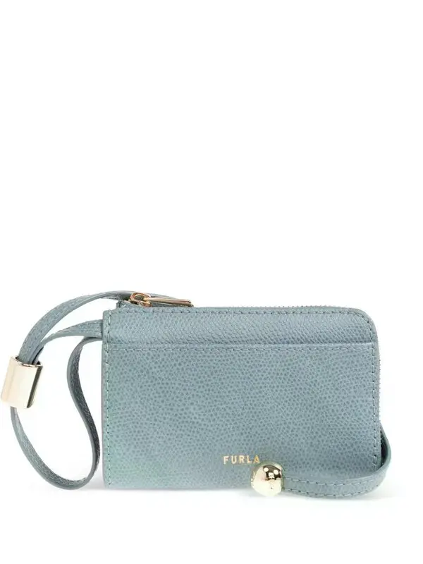 Furla Laura Medium Embossed-logo Wallet - Blue