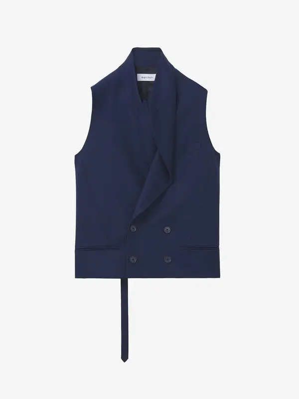 Alexander McQueen Tailored Waistcoat - Indigo