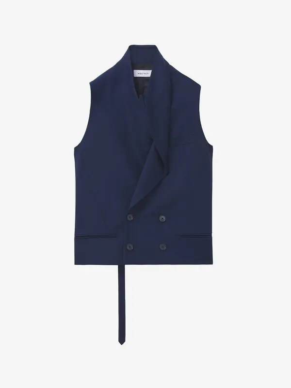Alexander McQueen Tailored Waistcoat - Indigo