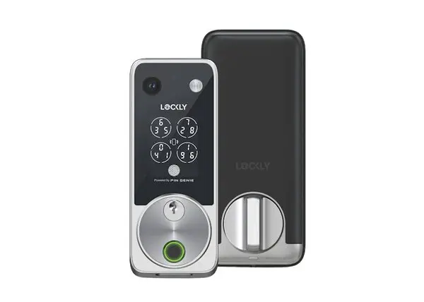 LOCKLY Vision Video Smart Lock Zeno Series Deadbolt Edition Pgk798hksn Satin Nickel - Multicolor