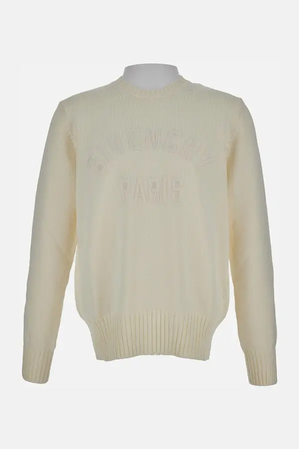 Givenchy Cotton Sweatshirt With Embossed Embroidery