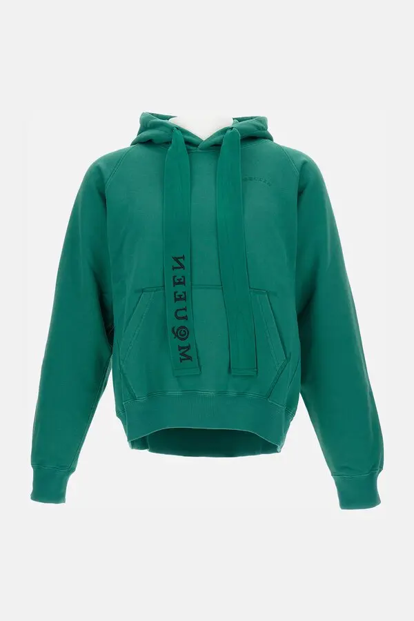 Alexander McQueen Cotton Hoodie With Drawstring