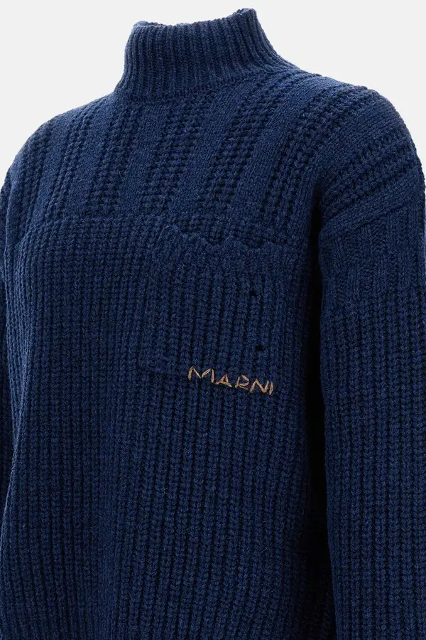 Marni Long-sleeved Jumper With High Neck