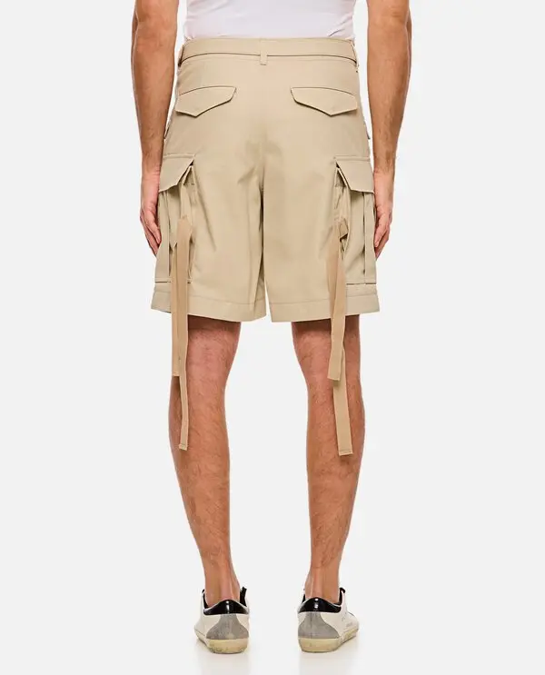Sacai Cotton Twill Cargo Shorts - Multicolor
