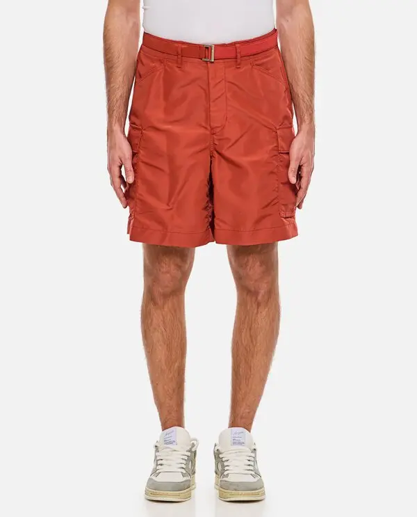 Sacai Belted Cargo Shorts - Multicolor