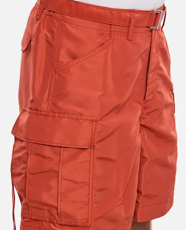 Sacai Belted Cargo Shorts - Multicolor