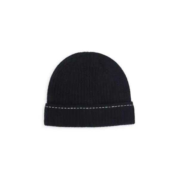Kiton Rib-knit Beanie - Blue