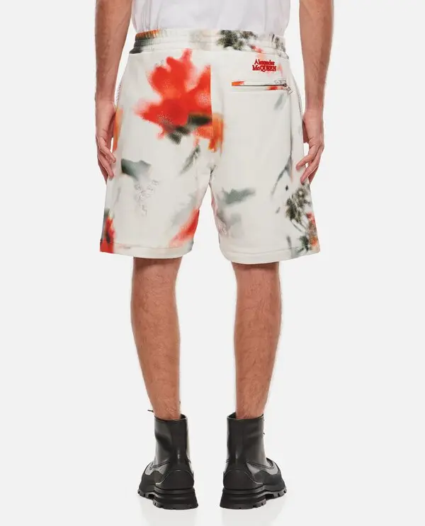 Alexander McQueen Printed Cotton Shorts