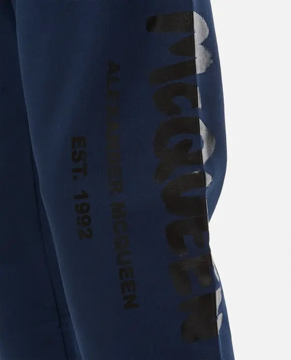 Alexander McQueen Cotton 'graffiti' Jogging Pants