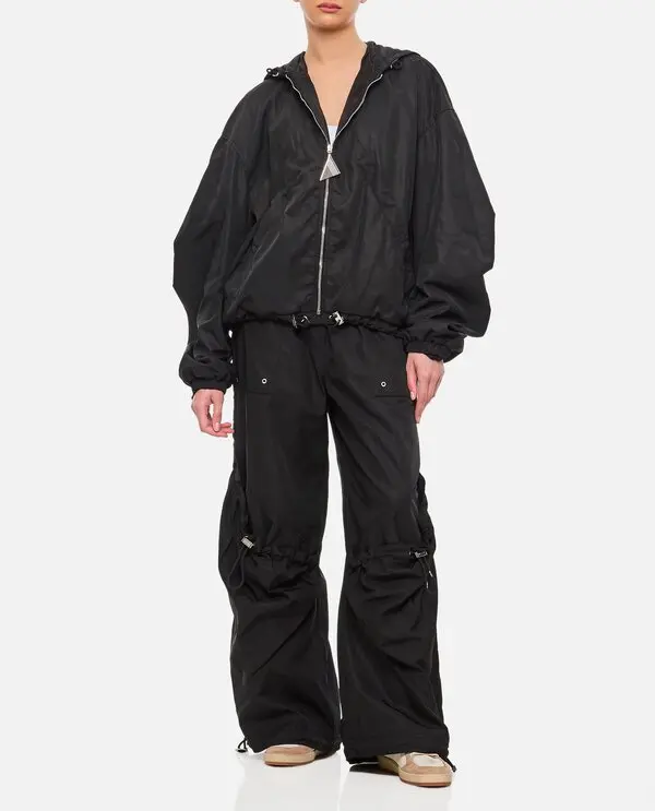 Attico Nylon Wide Leg Trousers