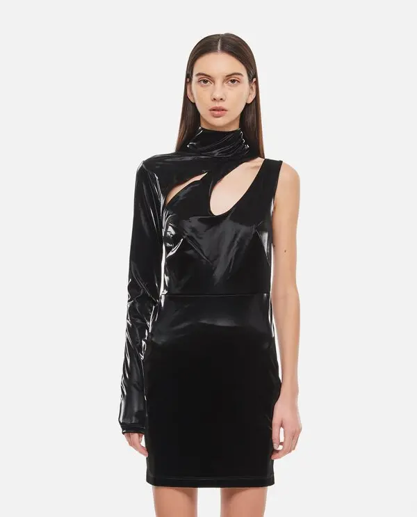 ROTATE BY BIRGER CHRISTENSEN One-shoulder Minidress With Cutouts