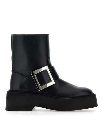 ROGER VIVIER Buckled Platform Boots