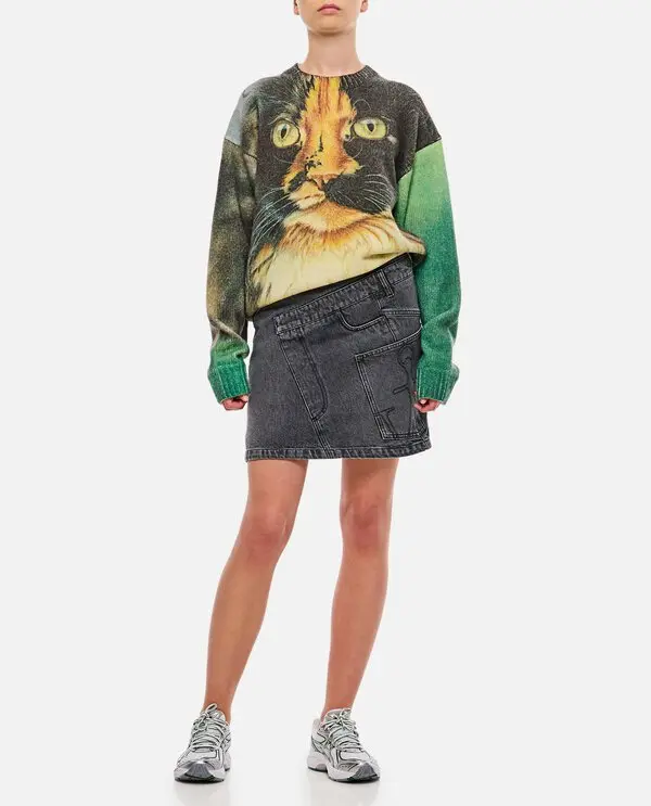 JW Anderson Twisted Denim Skirt
