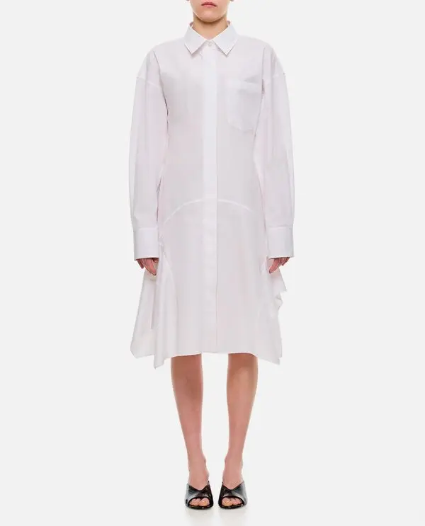 Stella McCartney Asymmetrical Hem Shirt Dress - Multicolor