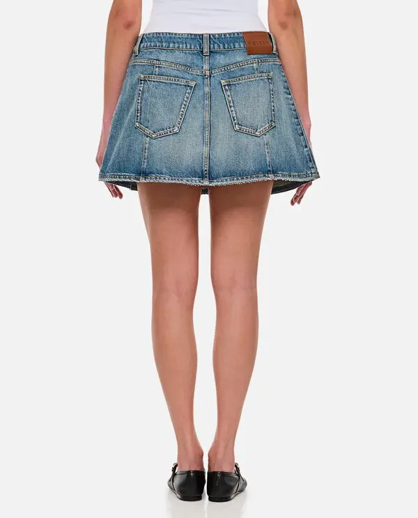 Alexander McQueen Stone Washed Miniskirt