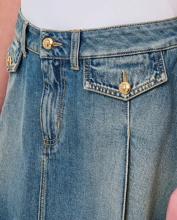 Alexander McQueen Stone Washed Miniskirt