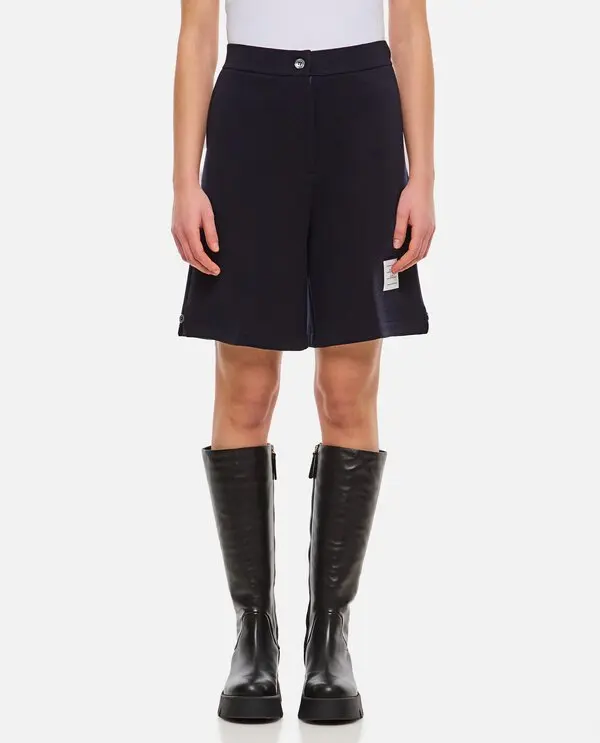 Thom Browne High Waisted Shorts With Logo Detail
