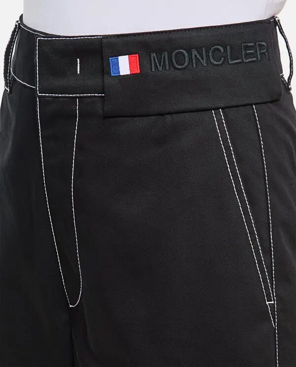 Moncler X Palm Angels Black Straight Fit Trousers