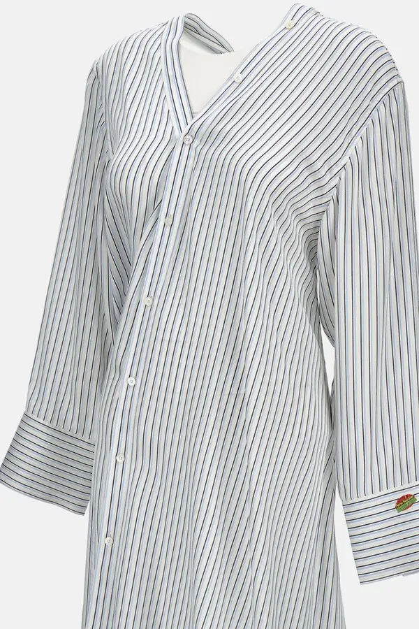 Acne Studios Striped Asymmetrical Dress
