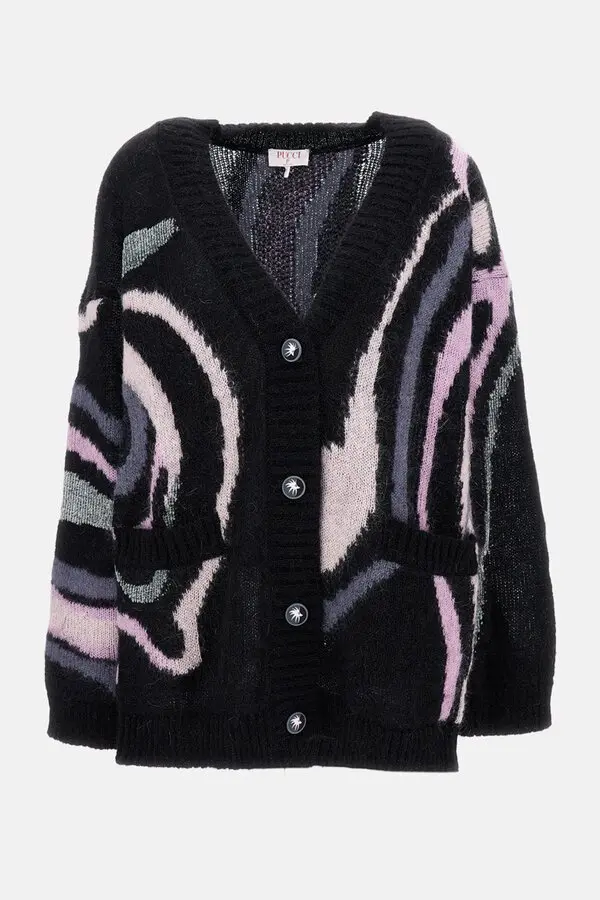 Emilio Pucci Mohair Blend Cardigan - Multicolor