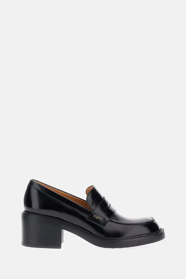 TOD'S Black Leather Loafer - Multicolor
