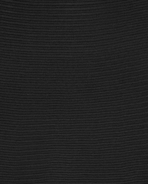 ROTATE BY BIRGER CHRISTENSEN Black Sheer Mesh Knitted Dress