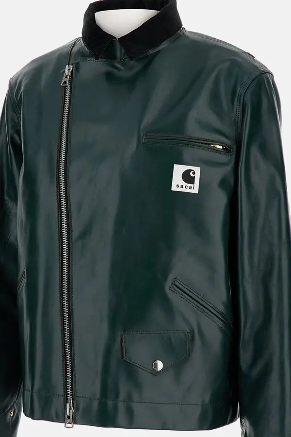 Sacai X Carhartt Wip Leather Jacket