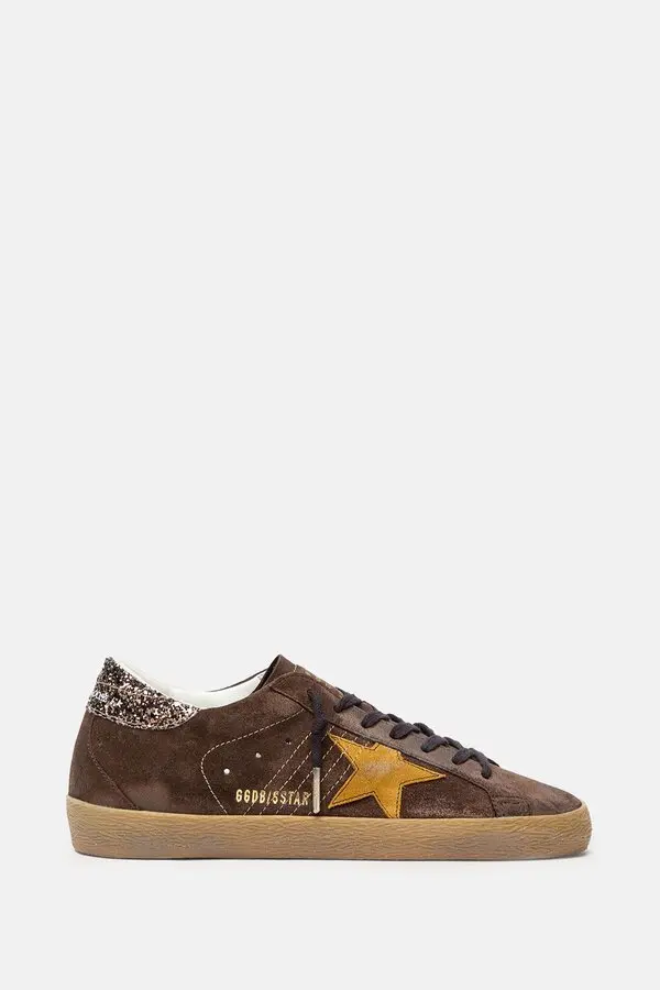 GOLDEN GOOSE Super-star Sneakers With Glitter Star Detailing - Multicolor