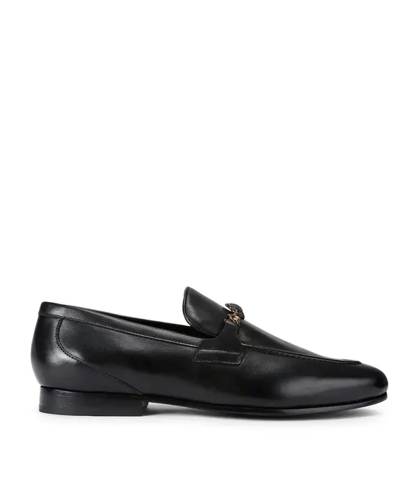 Kurt Geiger Leather Alton Loafers With Chain Detail