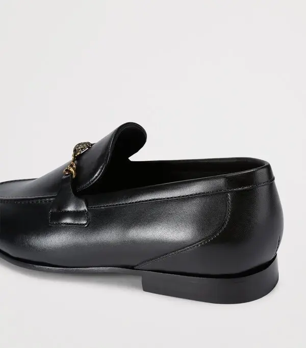 Kurt Geiger Leather Alton Loafers With Chain Detail