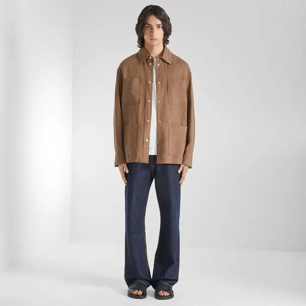 Fendi Linen Blouson Jacket