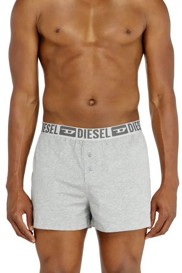 DIESEL® Two-pack Boxer Shorts In Stretch Cotton - Grey