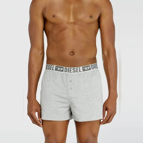 DIESEL® Two-pack Boxer Shorts In Stretch Cotton - Grey