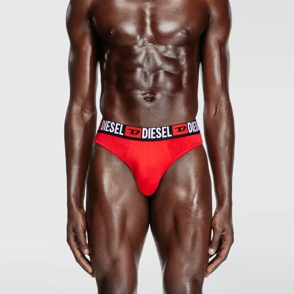 DIESEL® 3-pack Of Thongs With All-over Logo Waist - Multicolor
