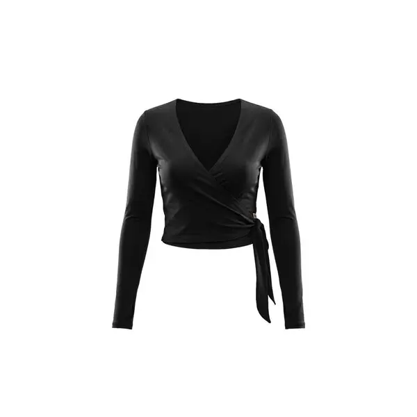 BE ATHLETICA Ballet Wrap Top