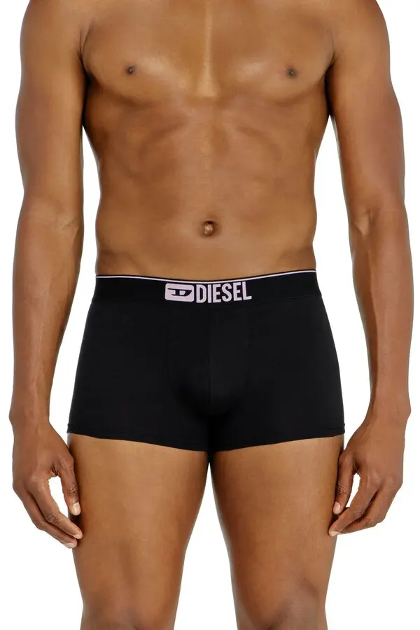DIESEL® Three-pack Of Plain Boxer Briefs - Black