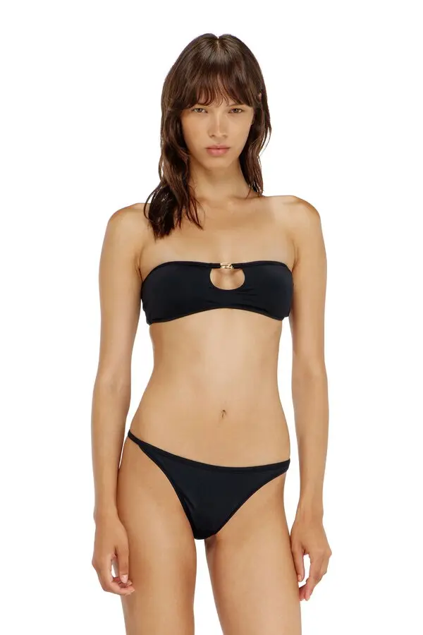 DIESEL® Bandeau Bra With Oval D Detail - Black