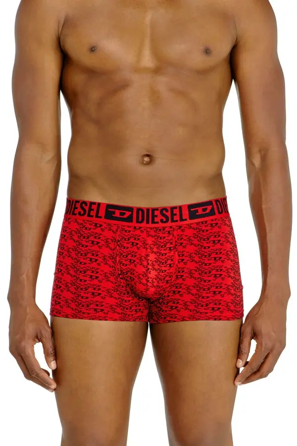 DIESEL® Set Of Three Stretch Cotton Trunks With All-over Print - Multicolor