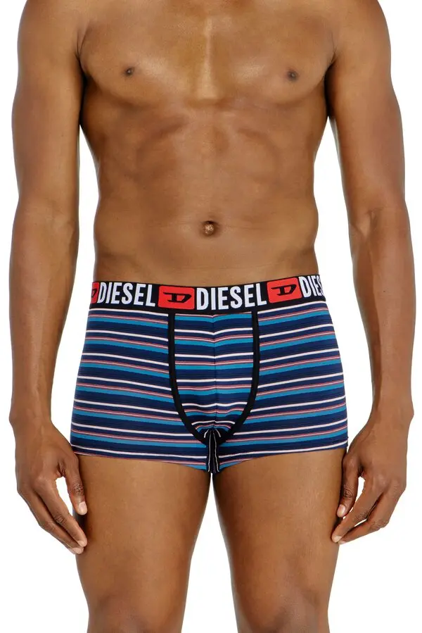 DIESEL® 3-pack Of Stretch Cotton Trunks With Stripes - Multicolor