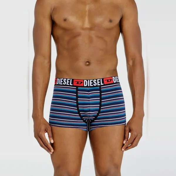 DIESEL® 3-pack Of Stretch Cotton Trunks With Stripes - Multicolor