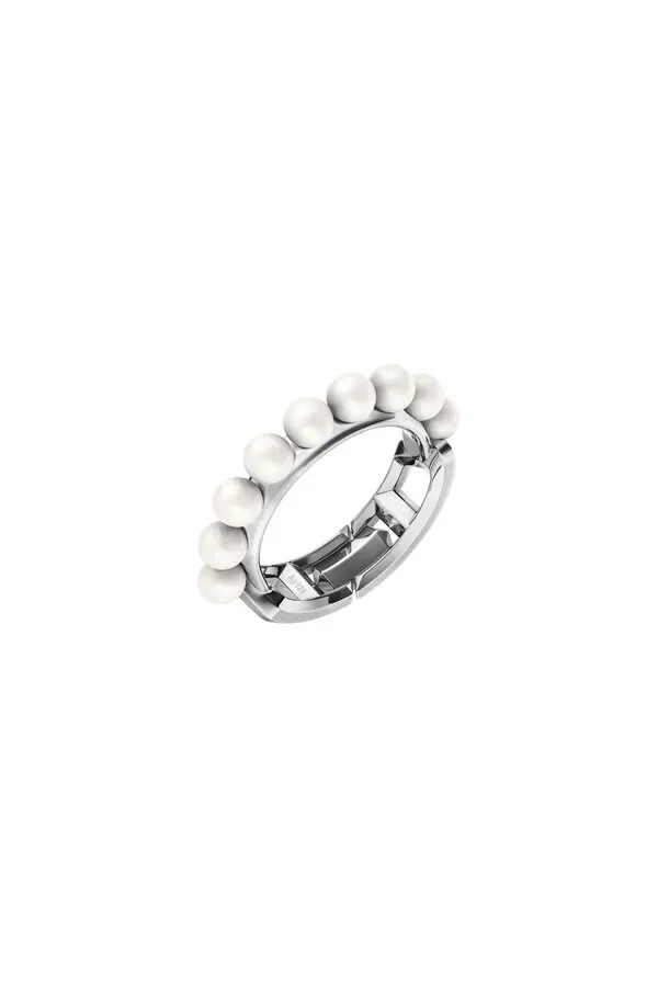 DIESEL® Sterling Pearl Band Ring - Silver