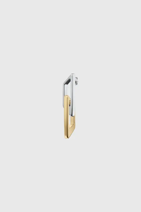 DIESEL® Two-tone Drop Earring - Silver