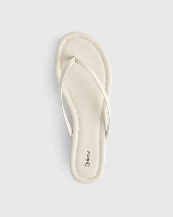 Quince Italian Leather Flip Flops