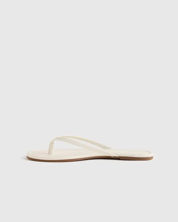 Quince Italian Leather Flip Flops
