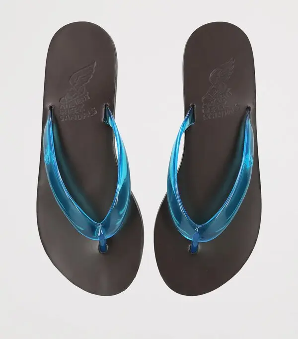 ANCIENT GREEK SANDALS Saionara Jelly Flip Flops - Blue