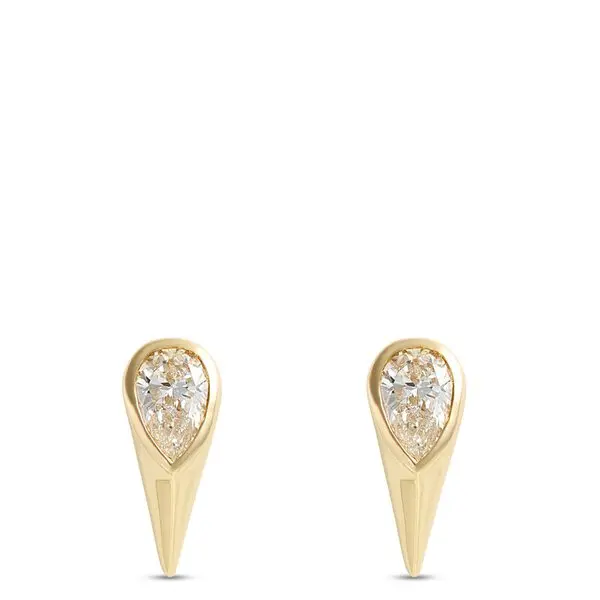 Benbridge Pear-cut Diamond Studs, 0.28 Tcw, 14k Yellow Gold - Yg