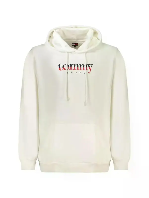 Tommy Hilfiger Logo Print Hoodie - Neutrals